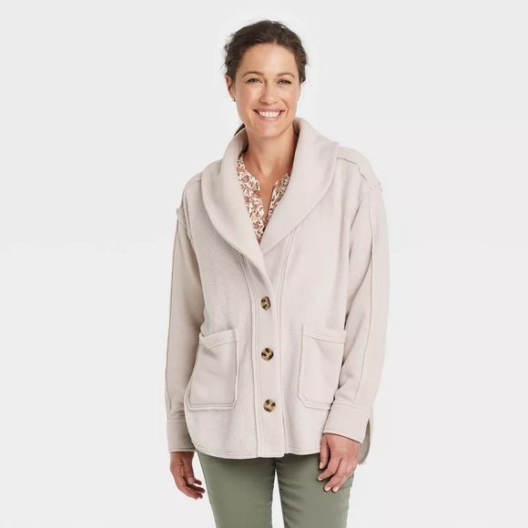 Knox Rose | Jackets & Coats | Womens Button Front Shacket Knox Rose Xs ...